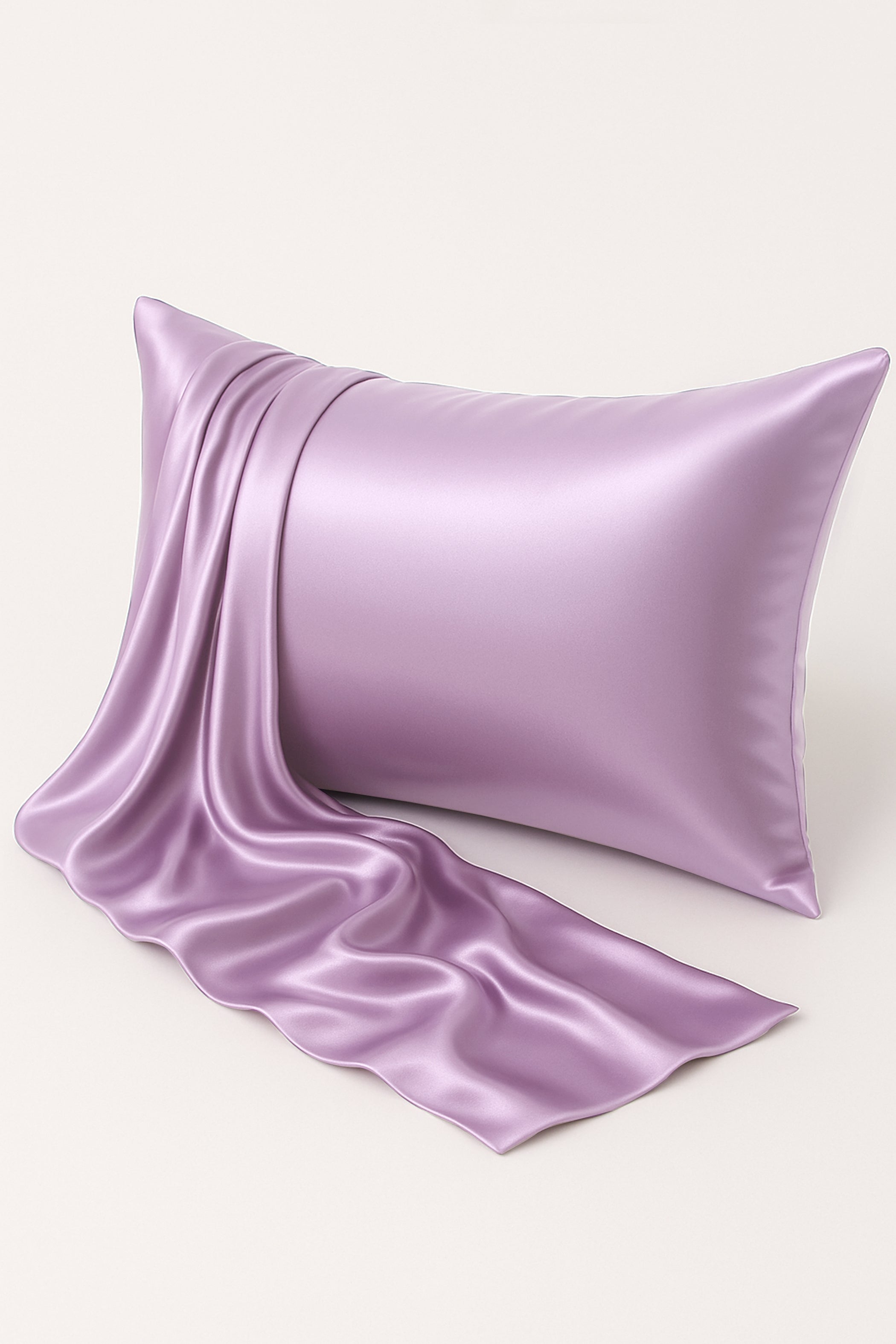 Lavender Silk Pillowcase – 19 Momme – Queen Size | Jasmisilk